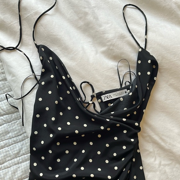 Zara | Dresses | Viral Zara Polka Dot Midi Dress | Poshmark